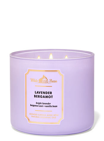 Buy Lavender Bergamot 3-Wick Candle Online | Bath & Body Works Indonesia