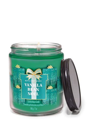 Shop Vanilla Bean Noel Mason Single Wick Candle | ID Bath & Body Works