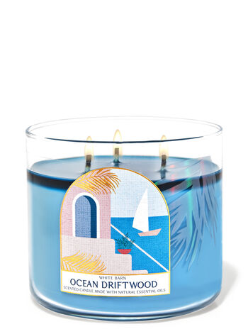 Buy Ocean Driftwood 3-Wick Candle Online | Bath & Body Works Indonesia