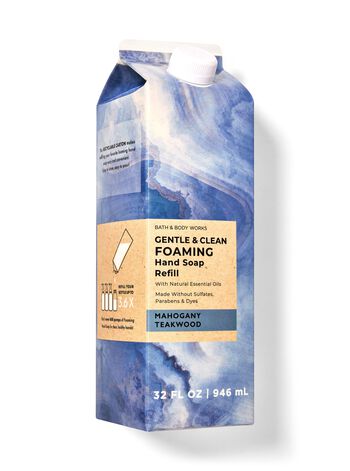 Buy Mahogany Teakwood Gentle & Clean Foaming Refill Online | Bath & Body Works Indonesia